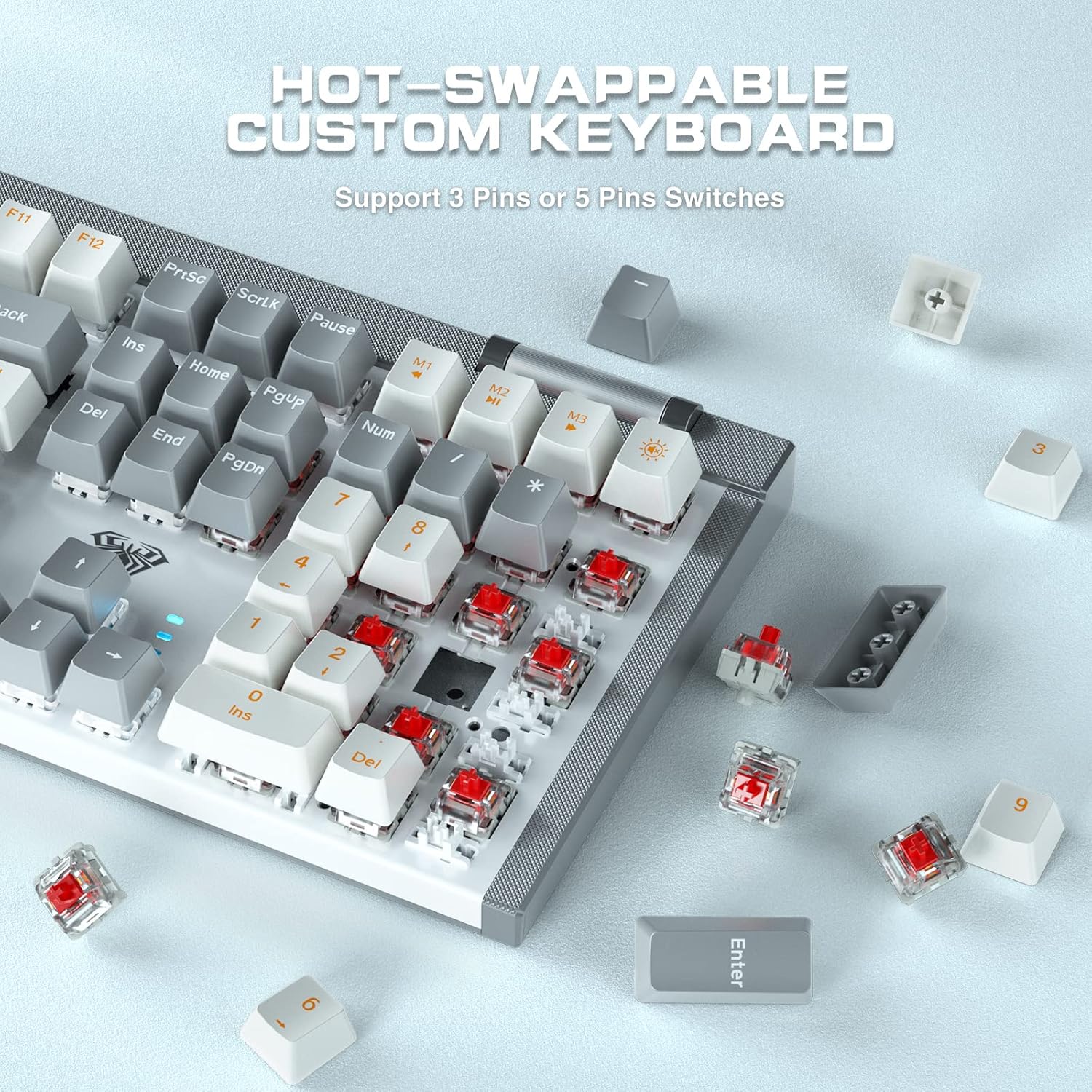 AULA F3050 무선 기계식 키보드 사용 설명서