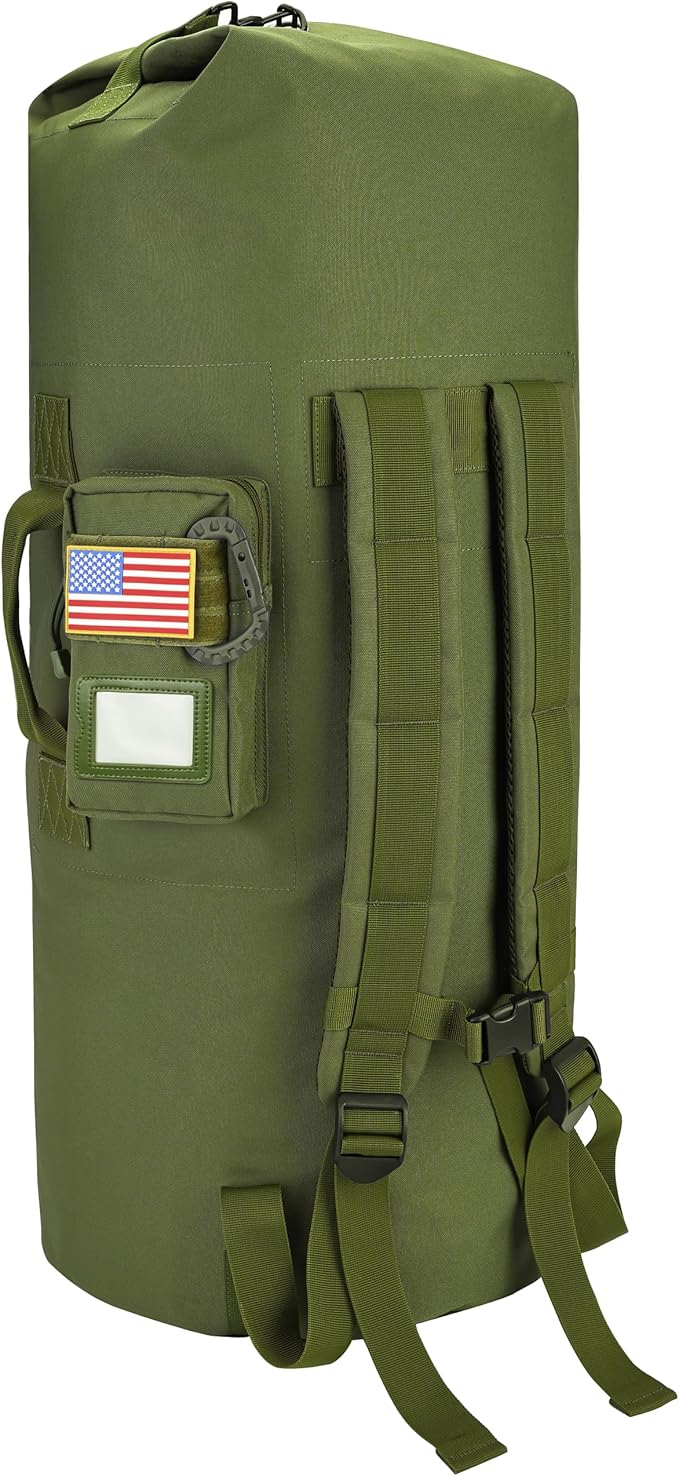 Amazon.com | DEYACE Sea Bag, 110L Extra Large Military Duffle Bag with ...