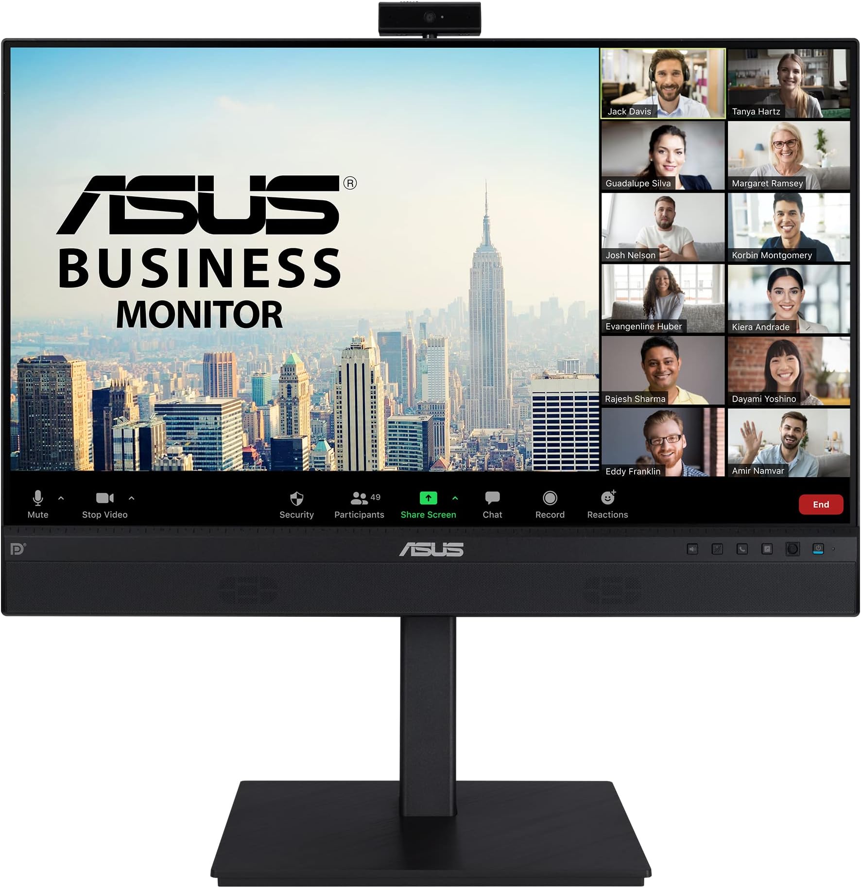 Amazon.com: ASUS 23.8” 1080P Video Conferencing Monitor (BE24ECSNK ...