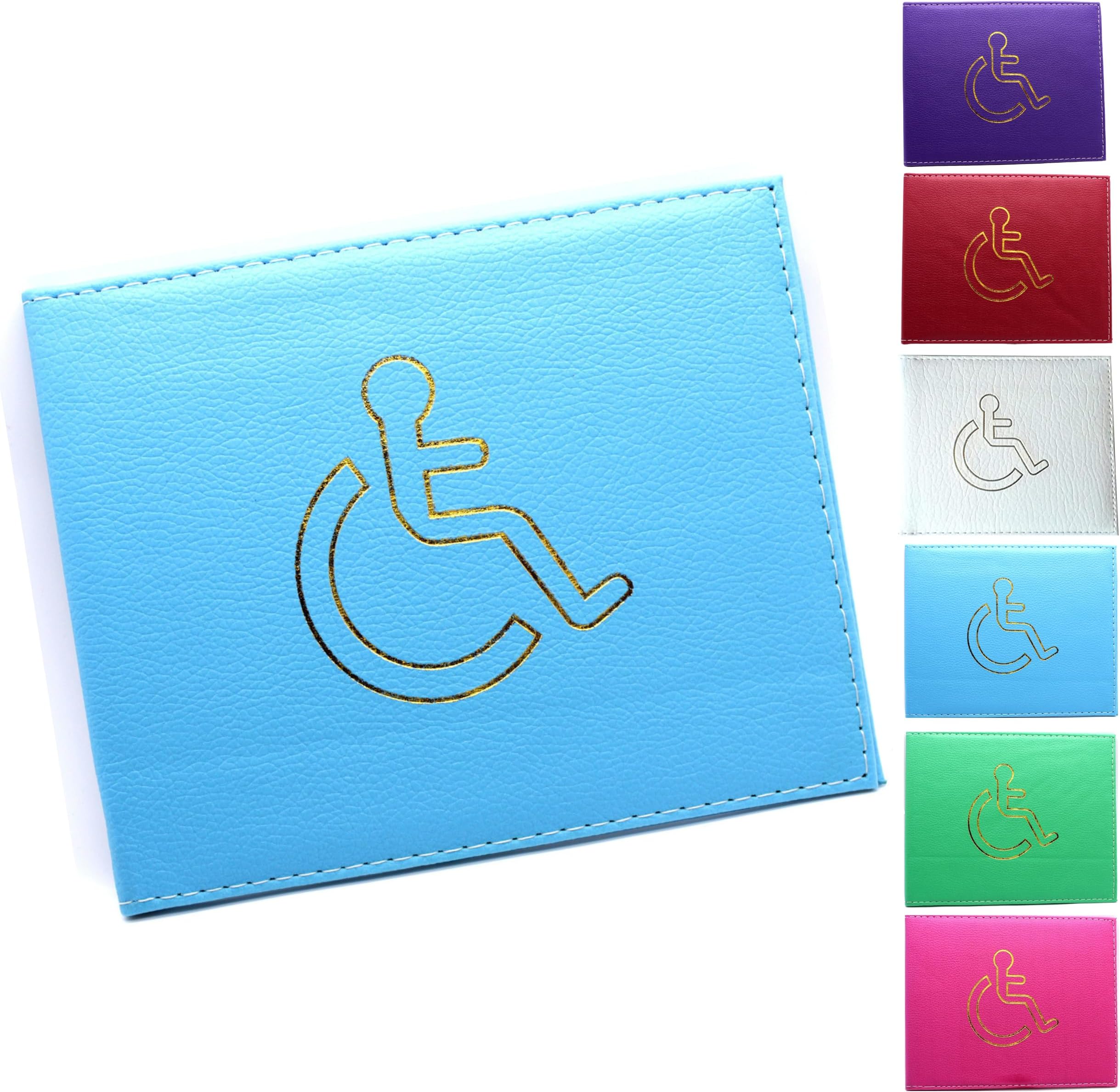 Soft Leather Disabled Badge Holder Wallet Disability Parking Badge ...