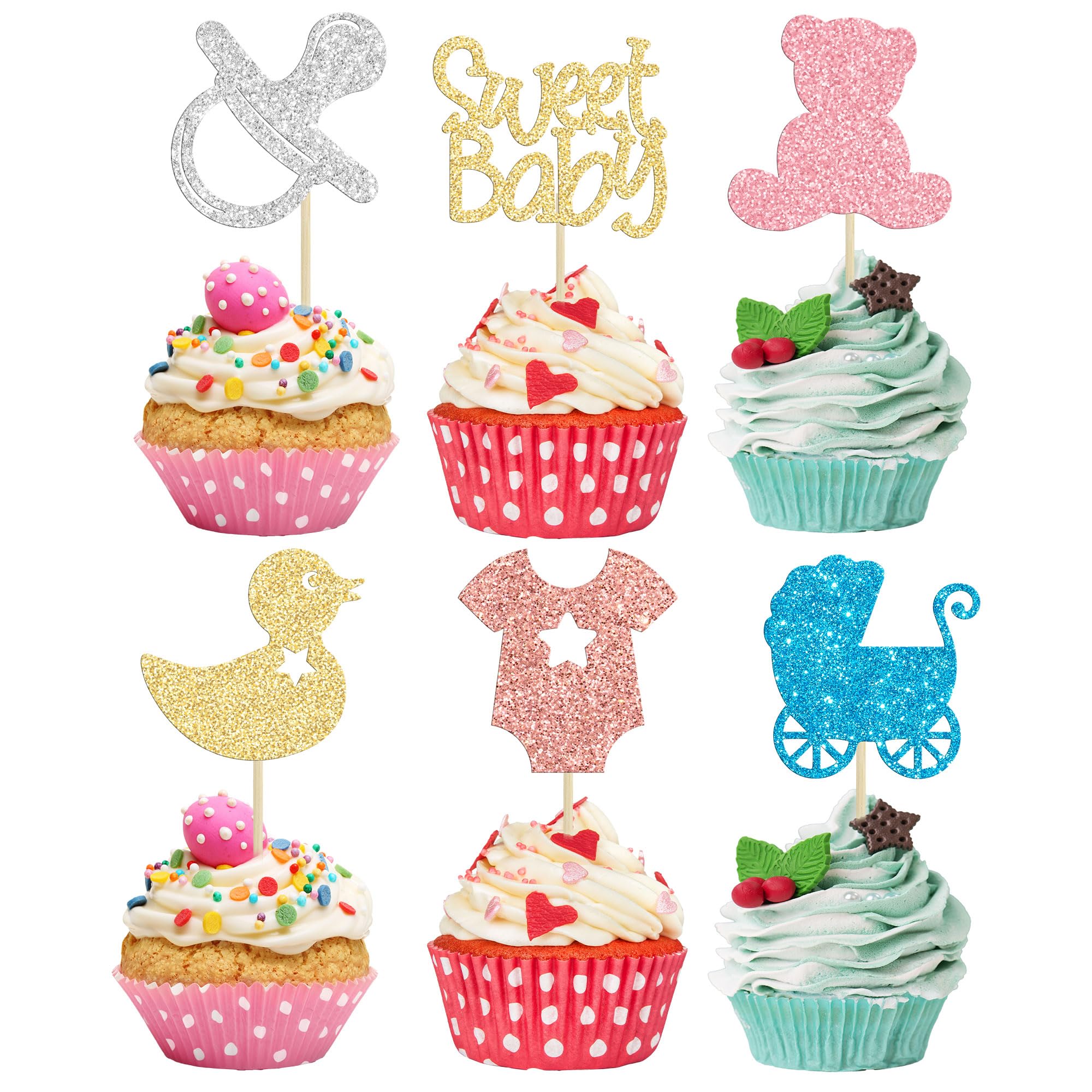 Baby Carriage Theme Cupcake Ideas Receiving Blanket Cupcake, Baby