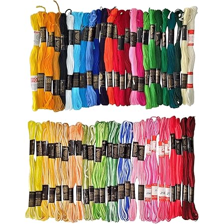 Homeistic Applience Ultimate Embroidery Thread Set: Premium Stranded ...