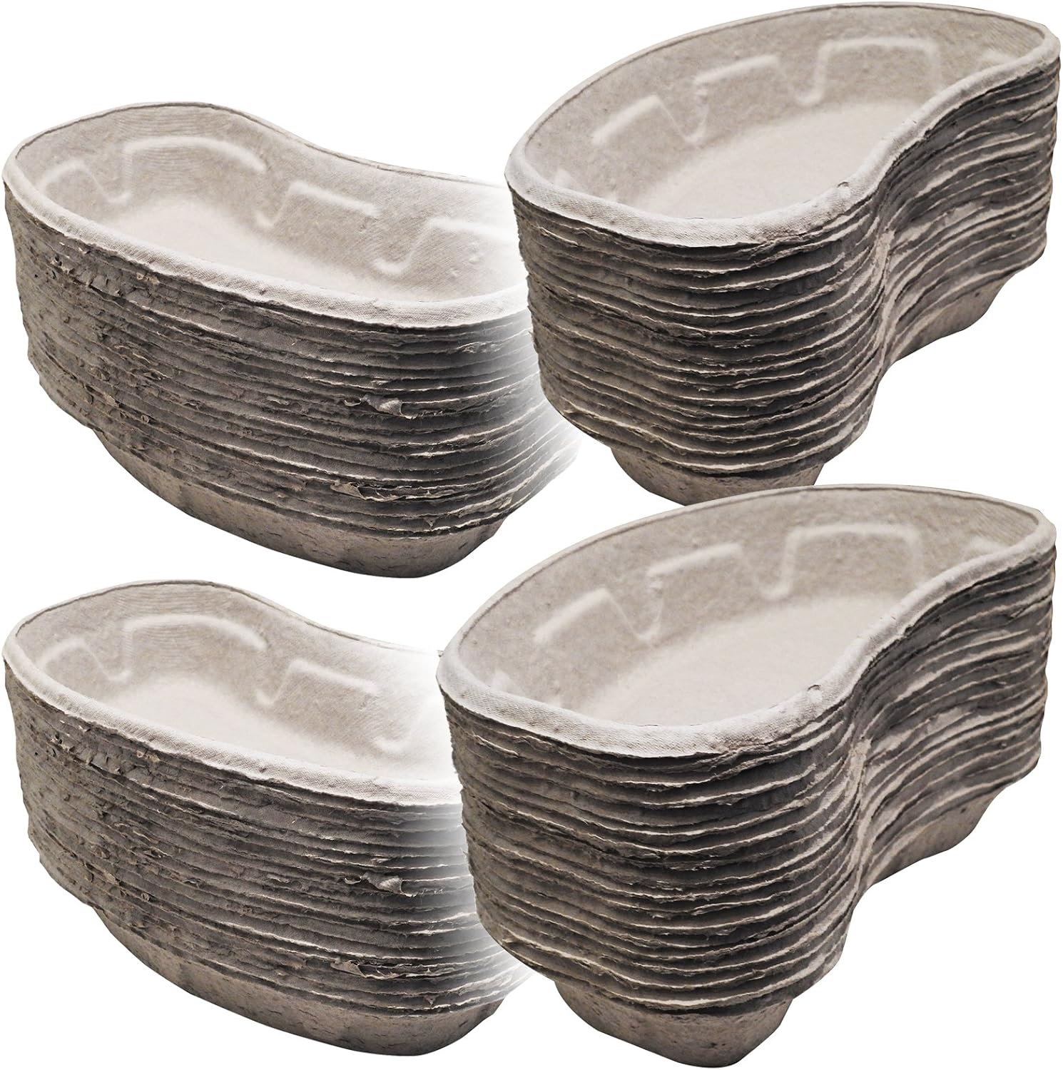 75 x 700ml Cardboard Pulp Vomit Dish Tray Degradable Surgical Waste ...