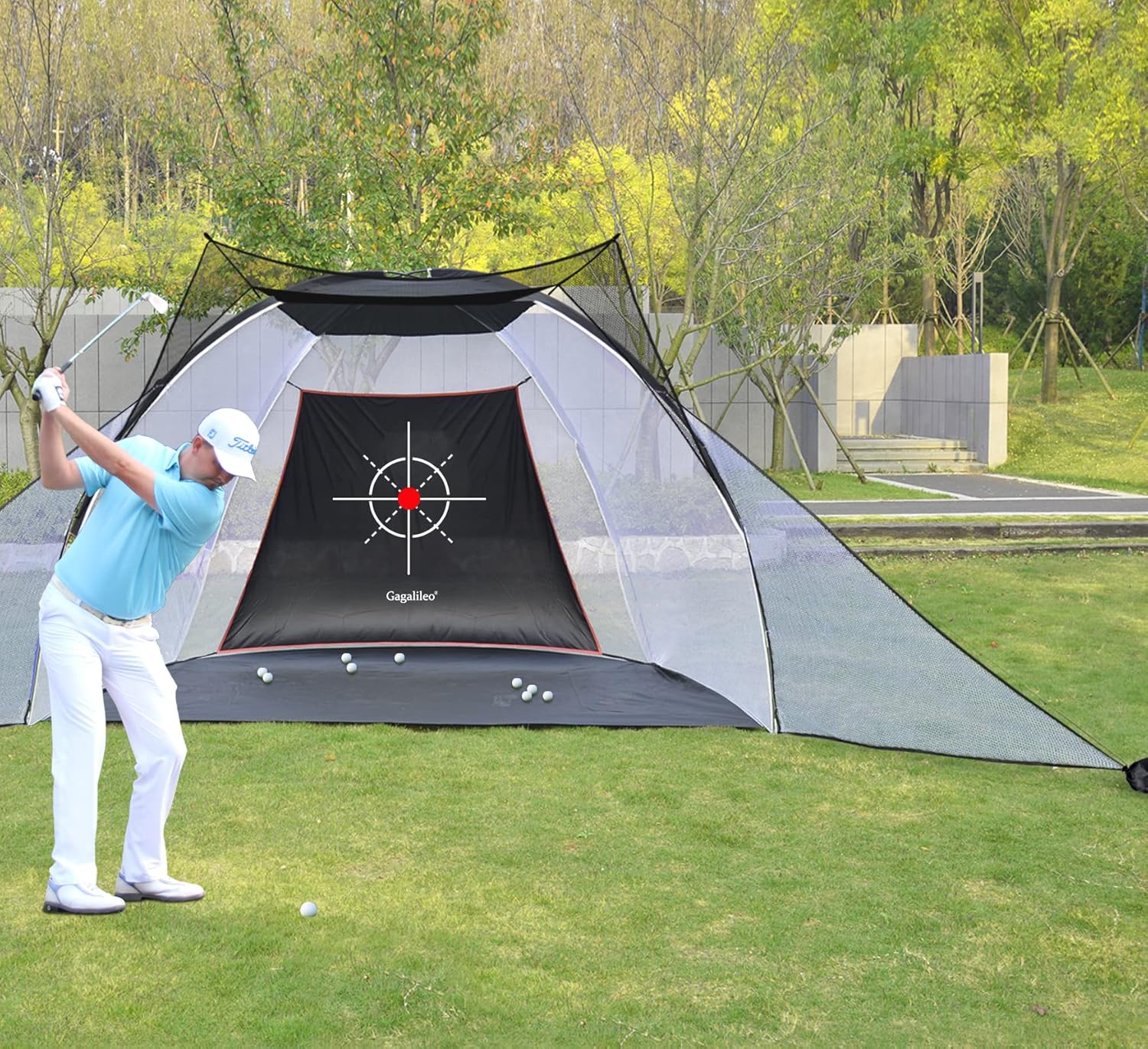 Amazon.com : Golf Hitting Net System,Golf Hitting Net,Golf Backyard ...