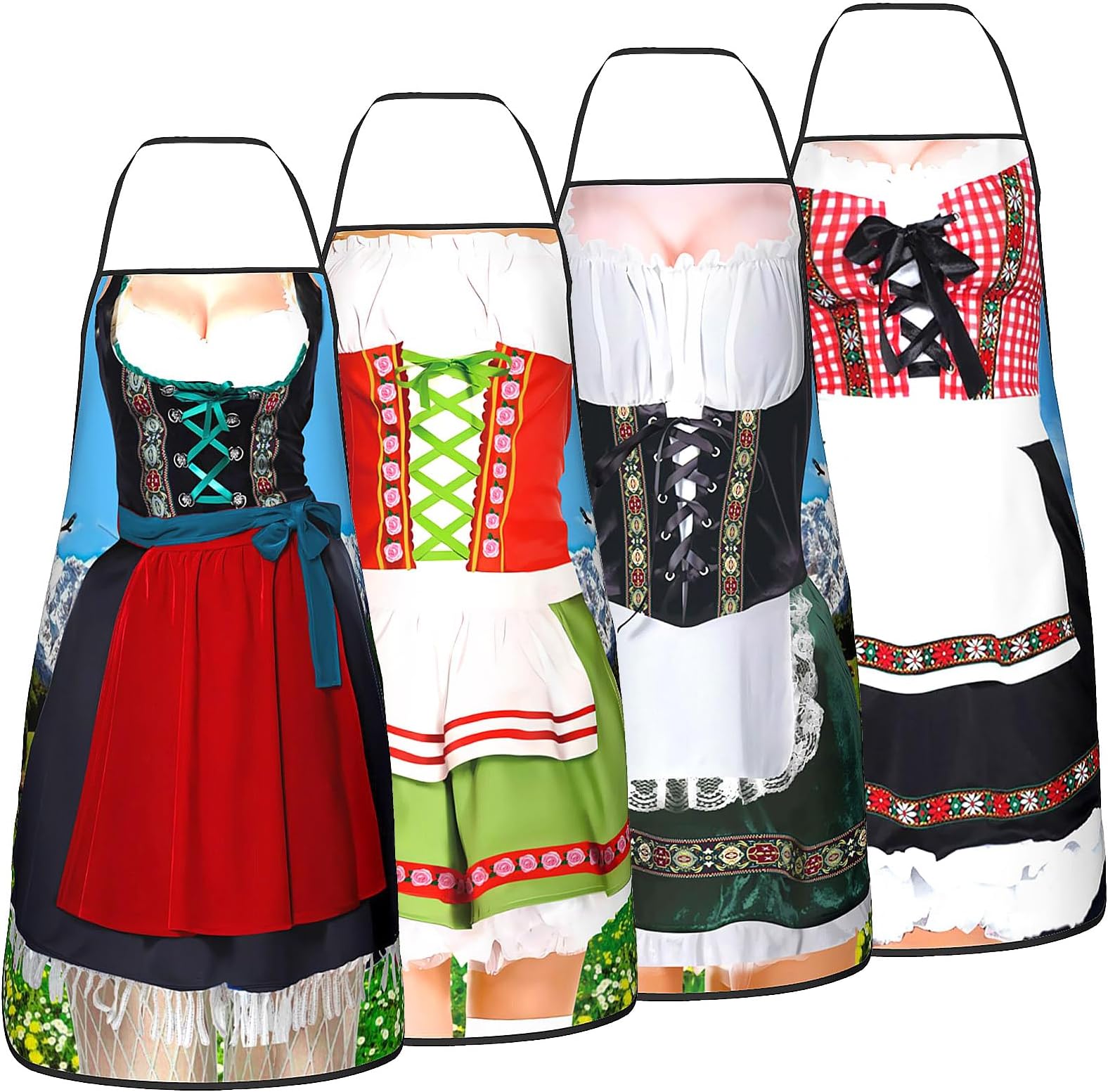 Amazon.com: Beistle Novelty Polyester Fabric Fraulein Apron German ...