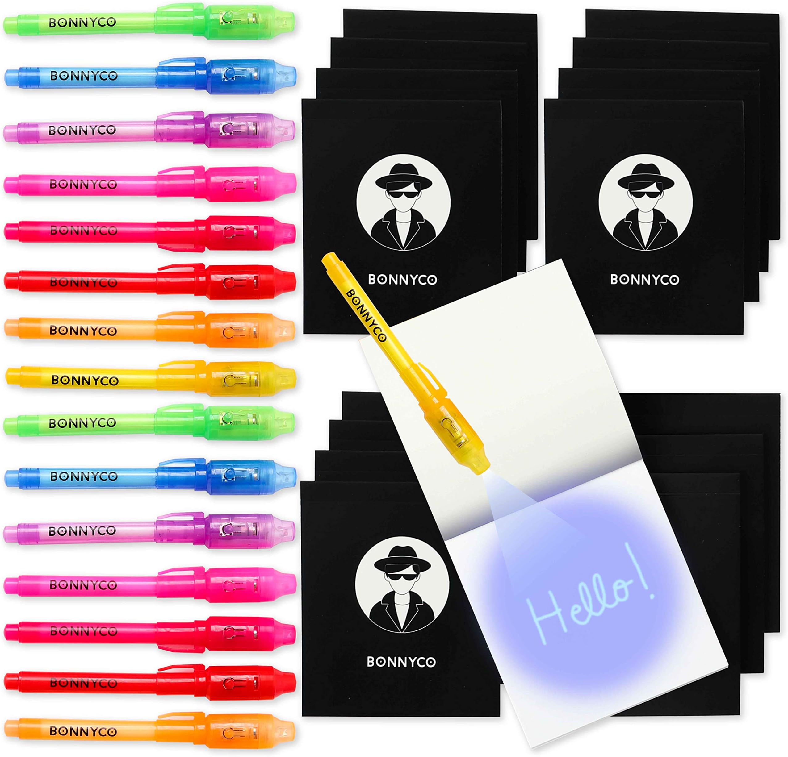 Amazon.com: 28 Pcs Invisible Ink Pens with UV light for kids, Word ...