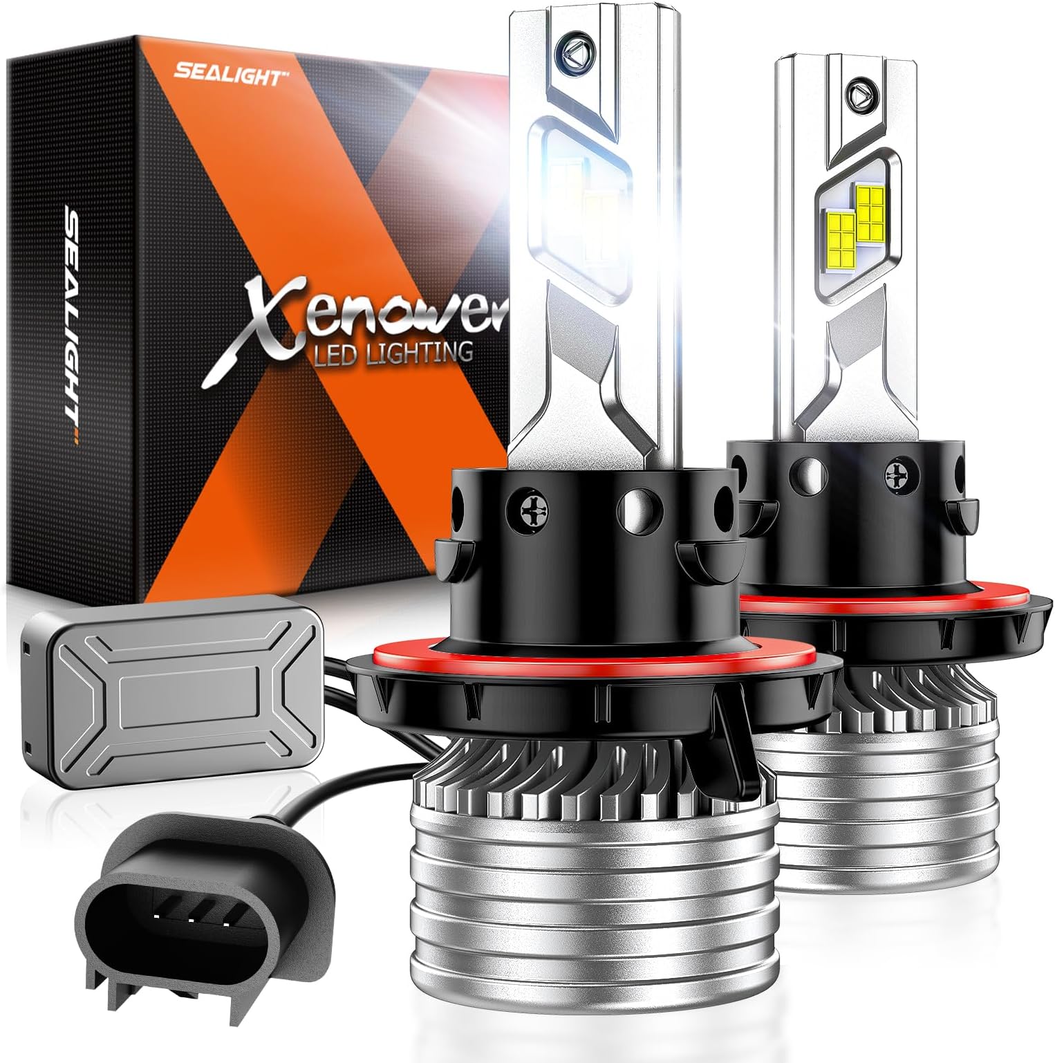 Amazon.com: SEALIGHT X4I H13/9008 Light Bulbs, Dual Beam H13 Fog Light ...