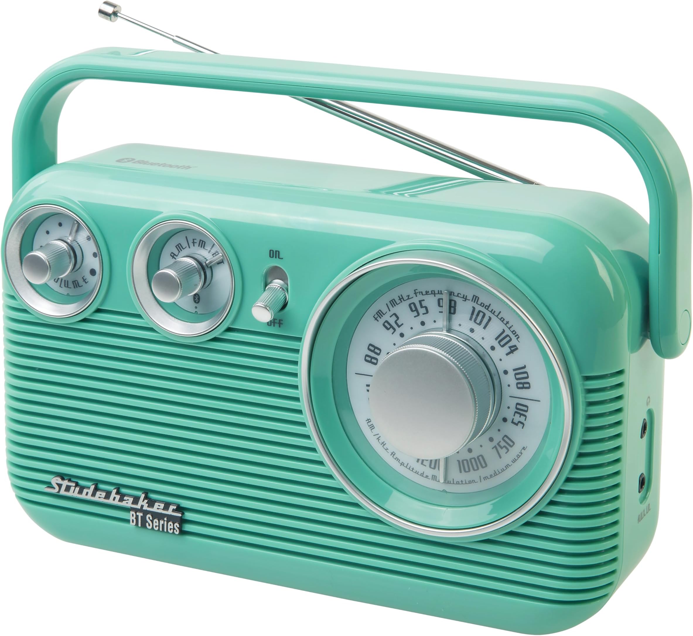 Amazon.com: Studebaker SB2000TS Teal/Silver Retro Classic Portable AM ...
