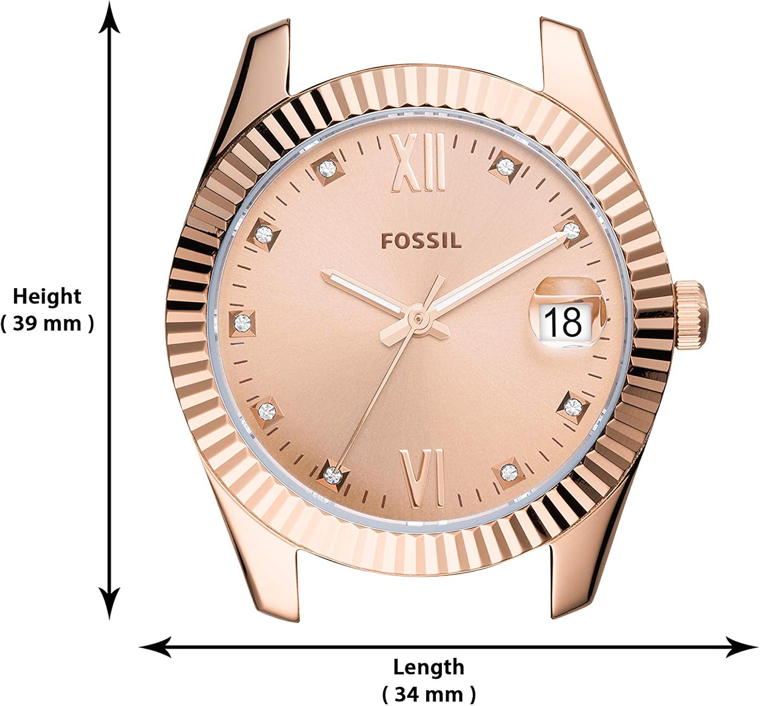 Reloj Fossil Scarlette ES4898 Oro Rosa para Dama : Amazon.com.mx: Ropa ...