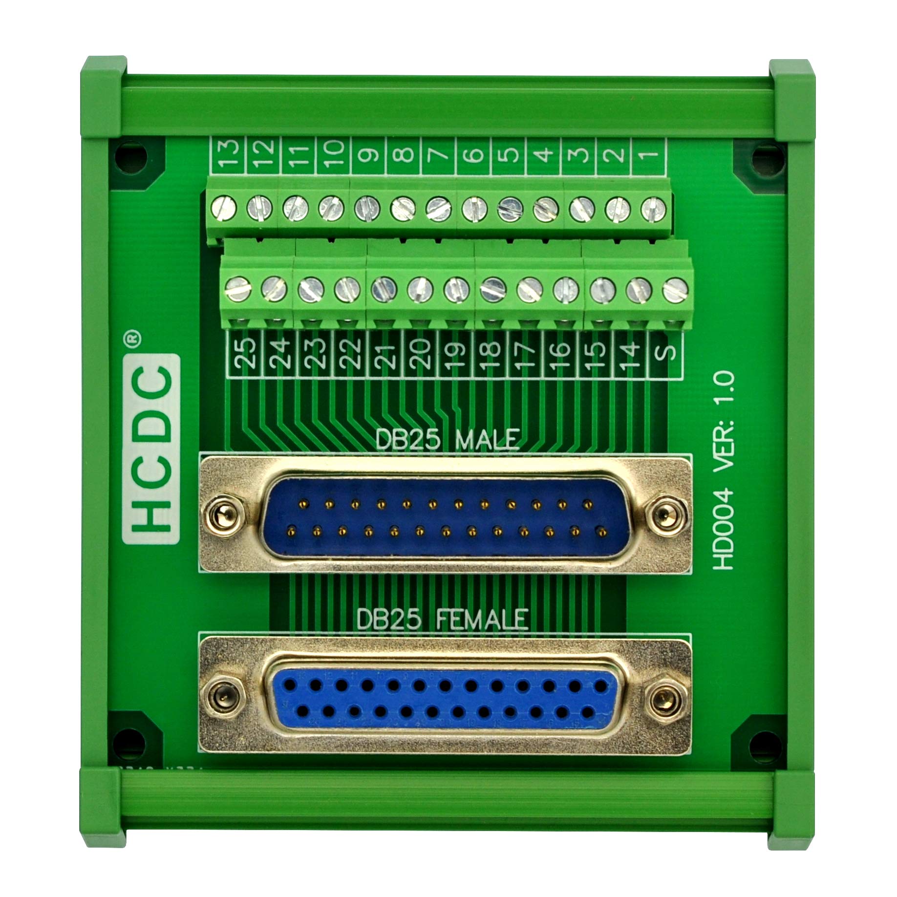 Snapklik.com : DIN Rail Mount D-SUB Male-Female Interface Module ...