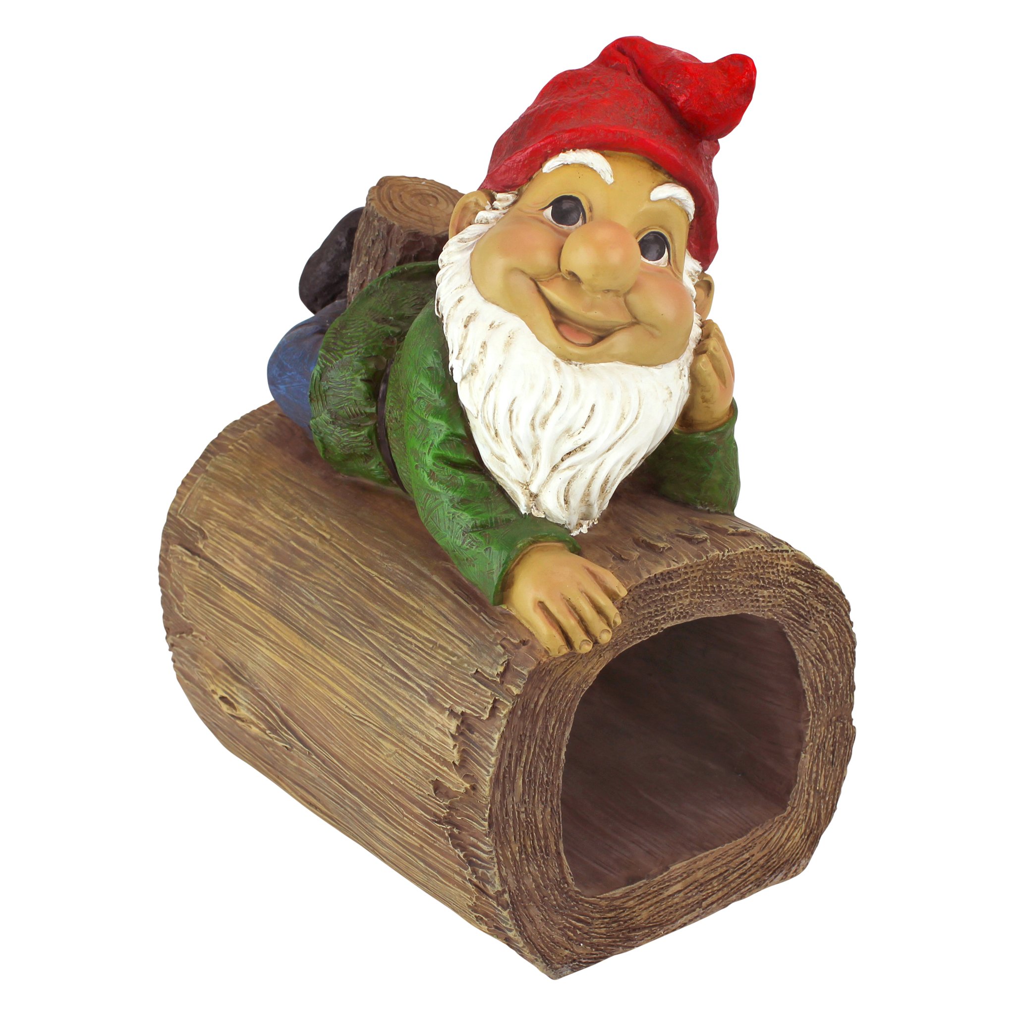 Snapklik.com : Stormy The Gnome Gutter Guardian Downspout Statue