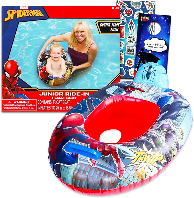 Amazon.com: Marvel Spiderman Floatie Bundle - Spiderman Pool Set Pool ...