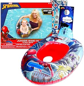 Amazon.com: Marvel Spiderman Floatie Bundle - Spiderman Pool Set Pool ...