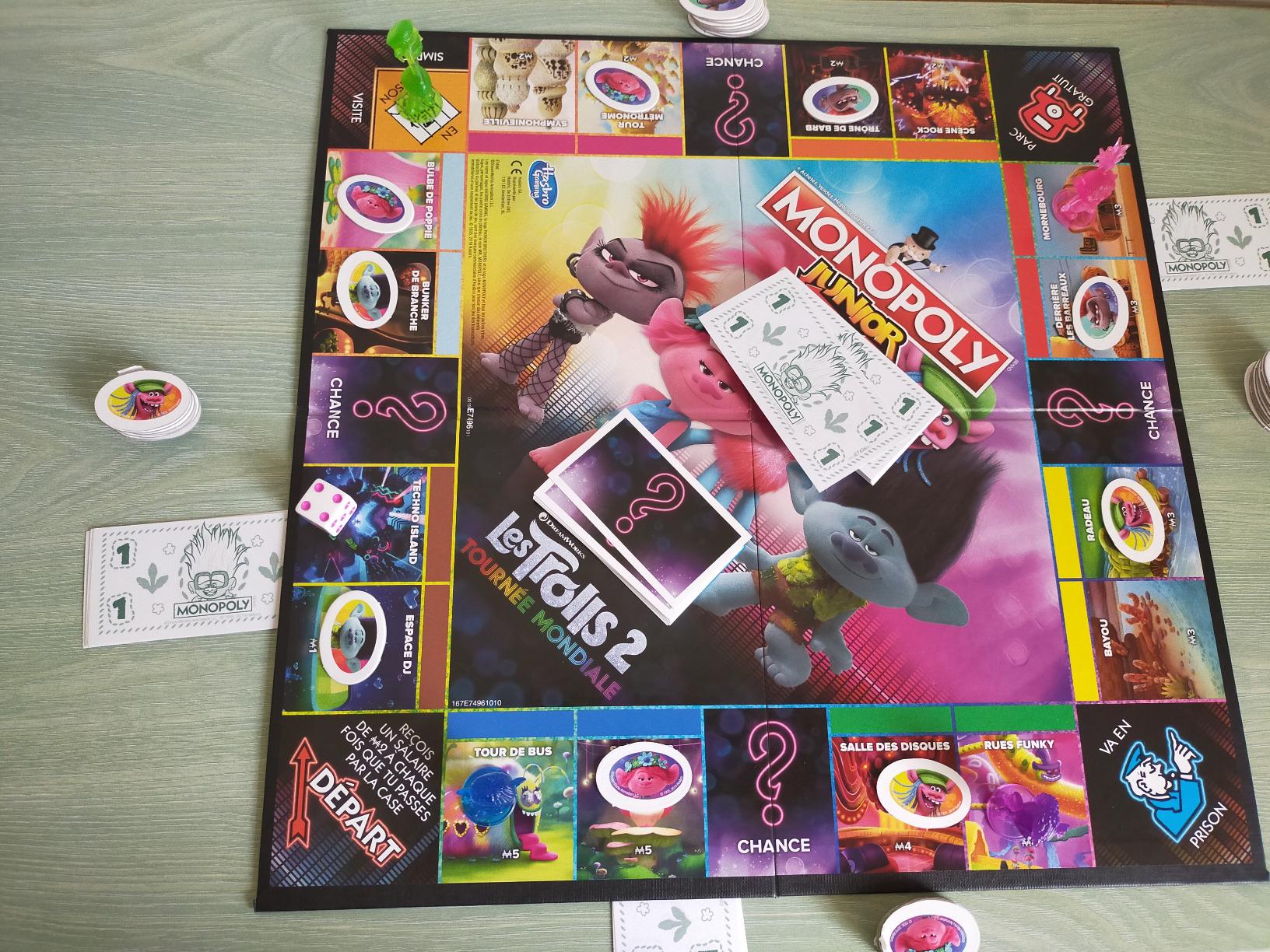 Monopoly Junior Trolls - Jeu de Societe - Jeu de Plateau - Version ...