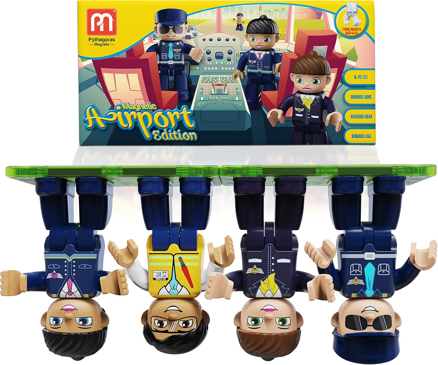 Magnetic Figures Set of 4–Toddlers Community Action Toy People ...