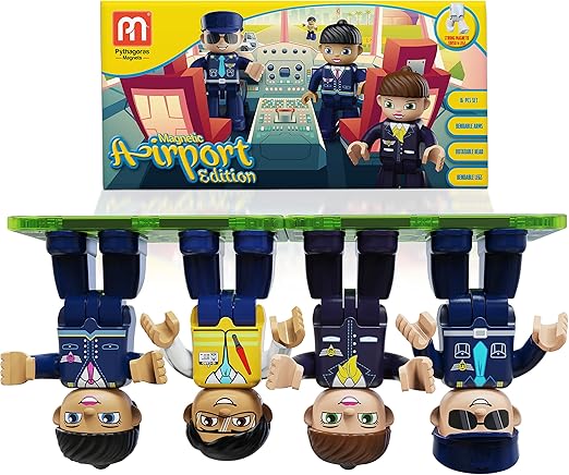 Amazon.com: Magnetic Figures Set of 4–Toddlers Community Action Toy ...