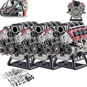 Cison V8 Engine Model Kit That Runs - 2024 New Mini Engine Build for ...