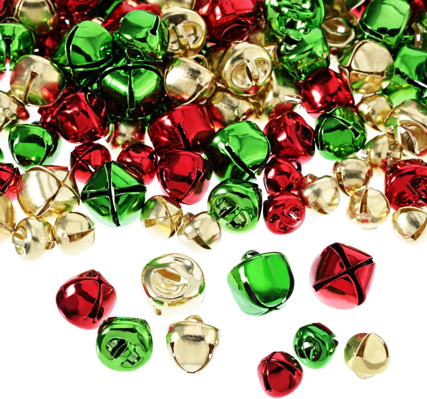 Amazon.com: YGAOHF Jingle Bells for Crafts - 200 Pieces Colorful Small ...