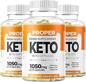 Proper Keto - Advanced Weight Management Keto 180 Capsules [ 3 Bottles ...