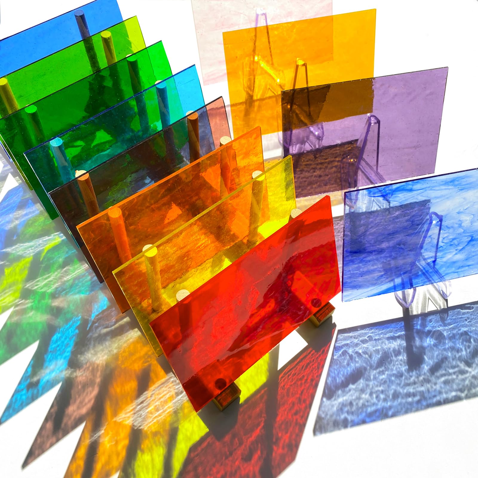 Translucent Stained Glass Sheets Amazon.com: Lanyani Semi Translucent