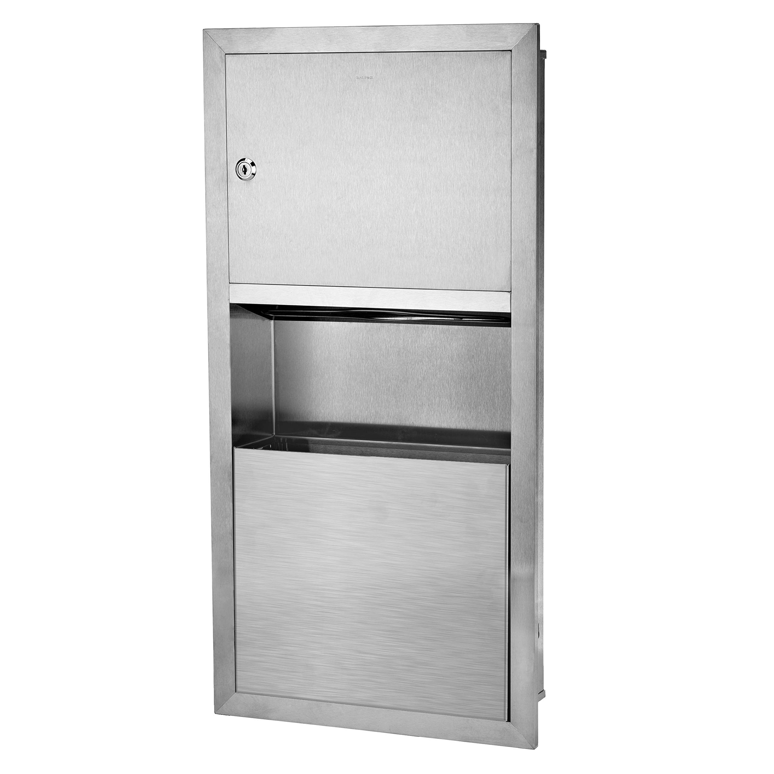Buy Alpine Commercial Paper Towel Dispenser And Waste Receptacle buy-alpine-commercial-paper-towel-dispenser-and-waste-receptacle