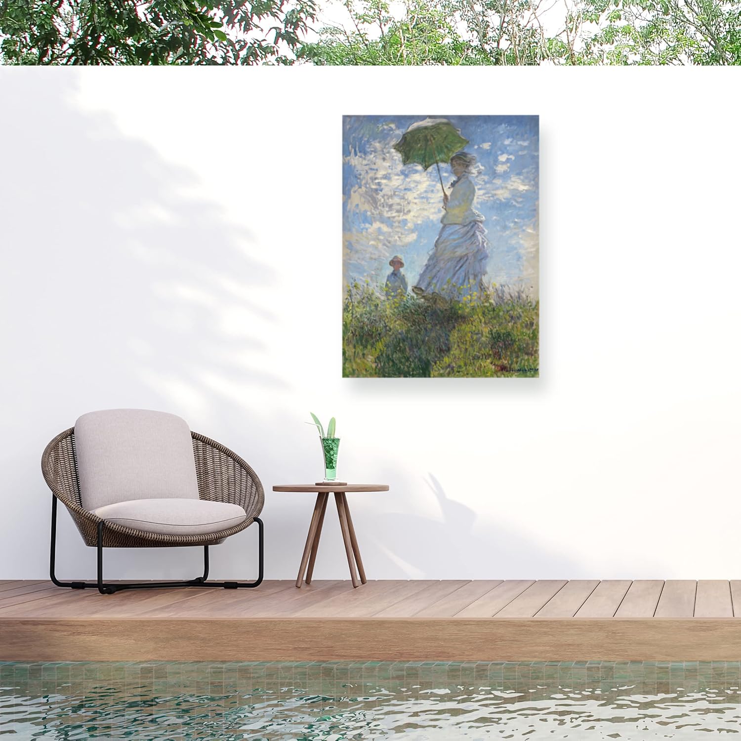 Amazon.com: Claude Monet 'Woman With a Parasol 1875' Outdoor All ...