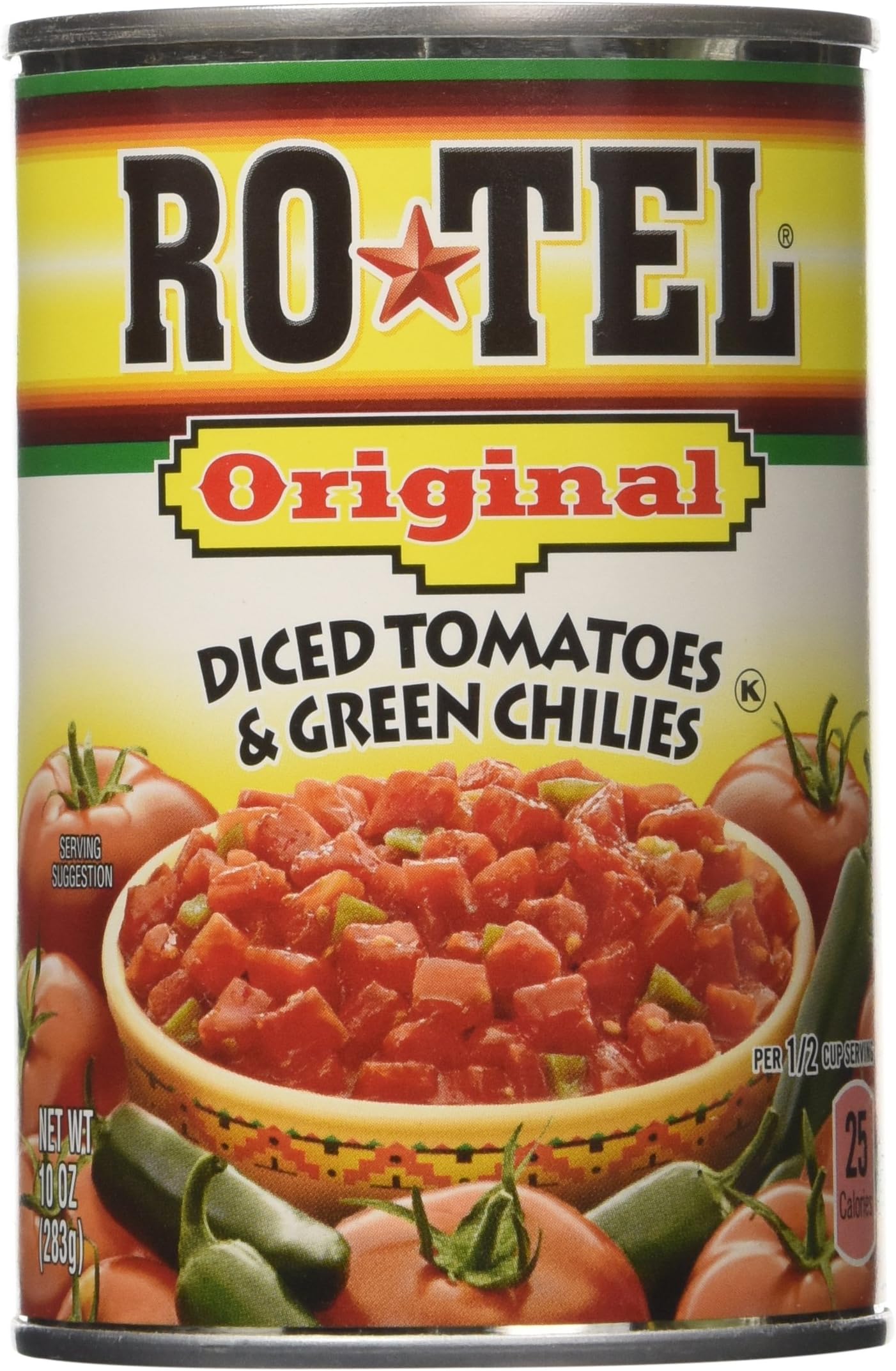 Amazon.com: Ro-Tel, Diced Tomatoes with Green Chiles, 10 Oz