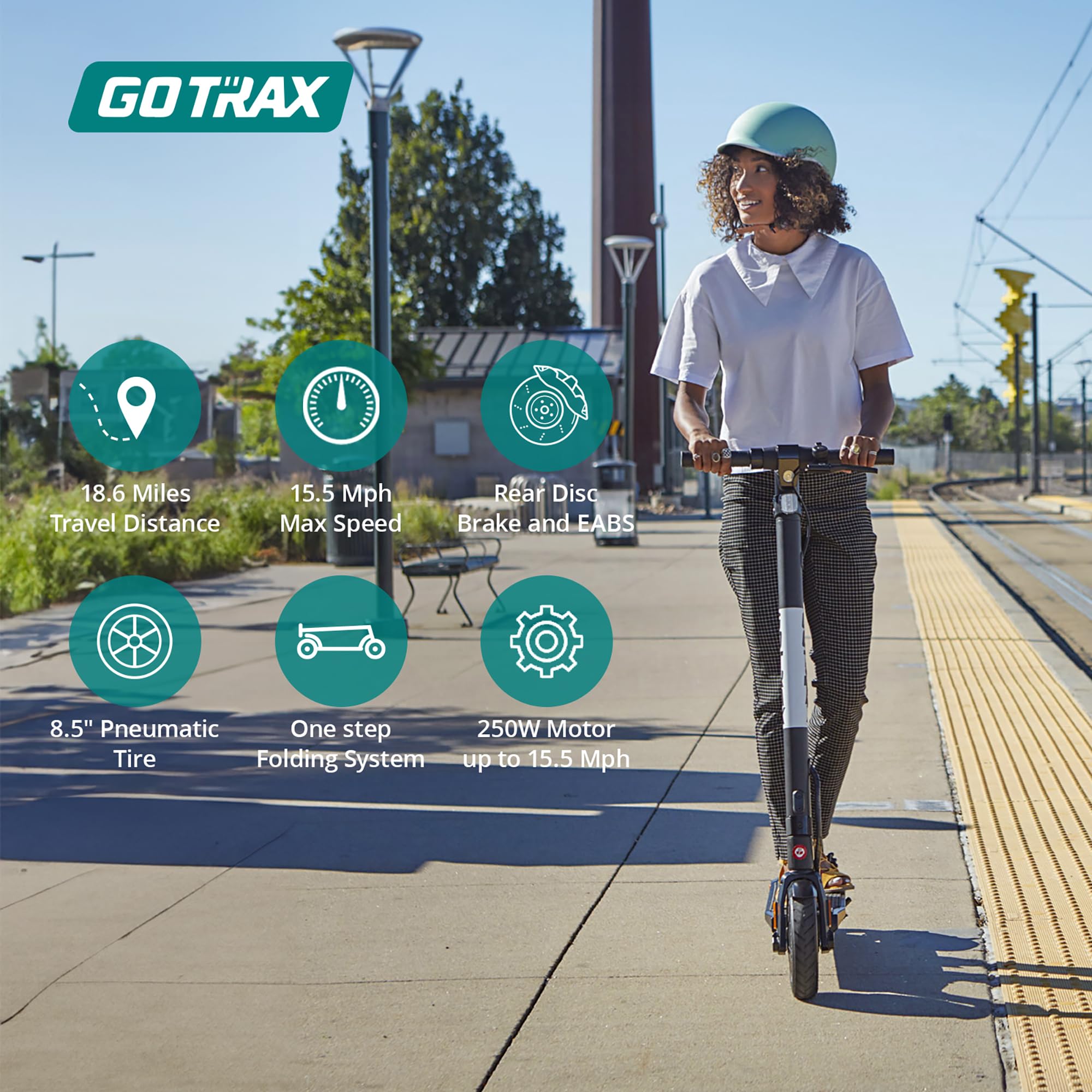 Snapklik.com : Xr Elite Electric Scooter For Adult, 8.5 Pneumatic Tire ...