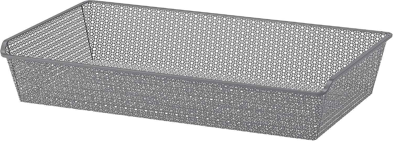 Ikea KOMPLEMENT Panier en métal 100 x 58 cm Motif Gris foncé : Amazon ...