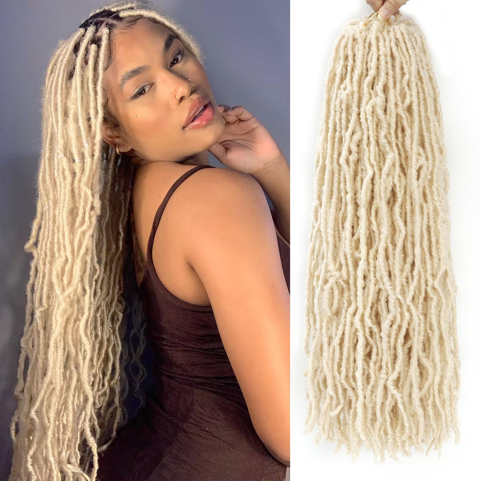 Amazon.com : 613 Soft Locs Crochet Hair 22 Inch Faux Locs 7 Packs Pre ...