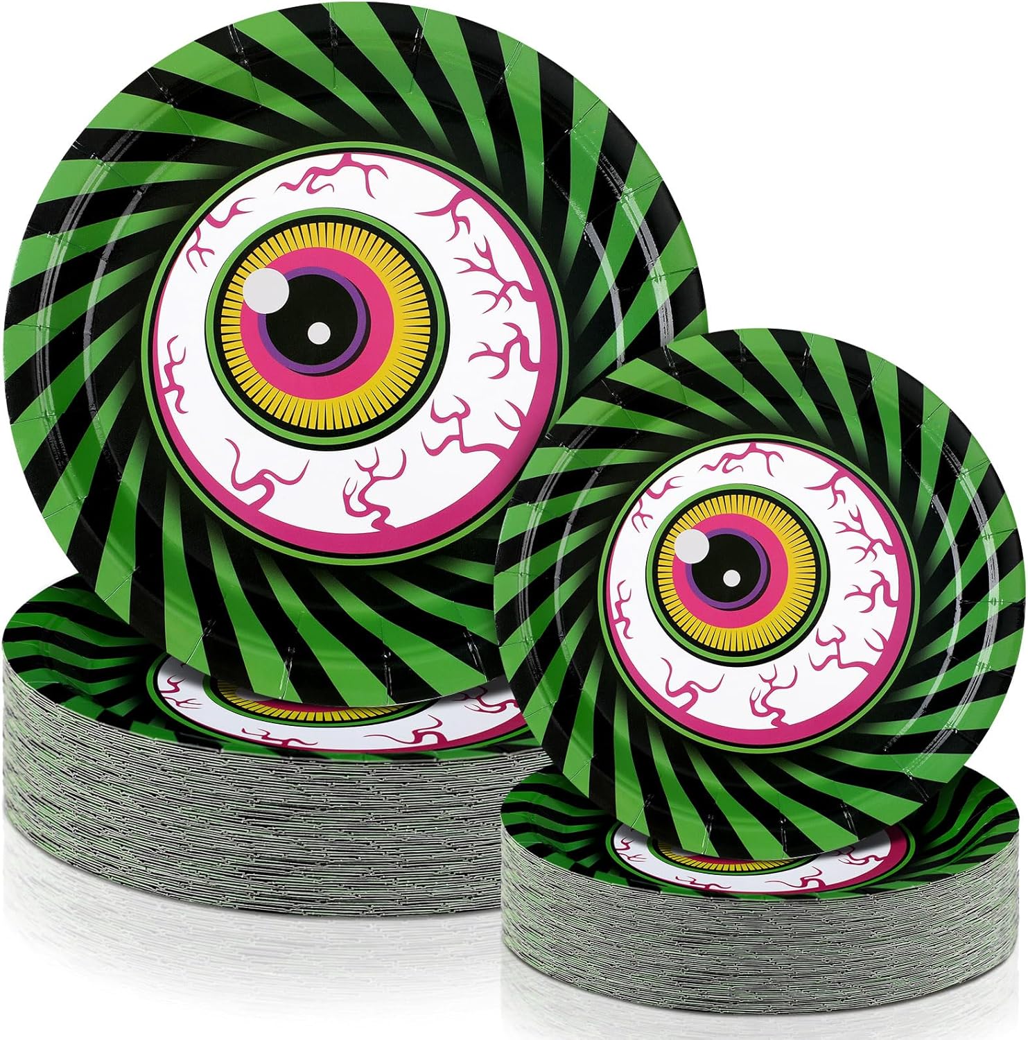 Amazon.com: Jingmore 60 Pcs Spooky Paper Dessert Plates Halloween Paper ...