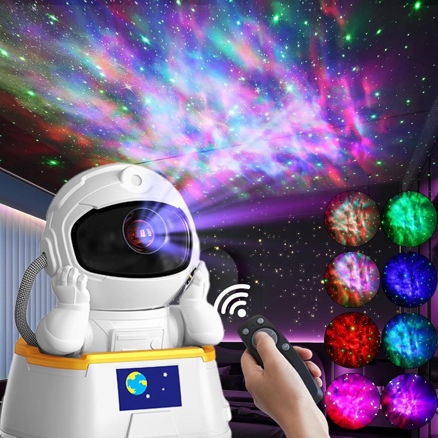 Astronaut Galaxy Projector, Star Projector with Remote, Astronaut Light ...