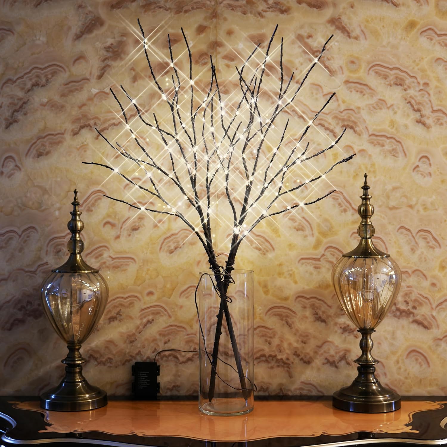 Amazon.com: nicedepot Lighted Branches for vases Prelit Branches 33IN ...