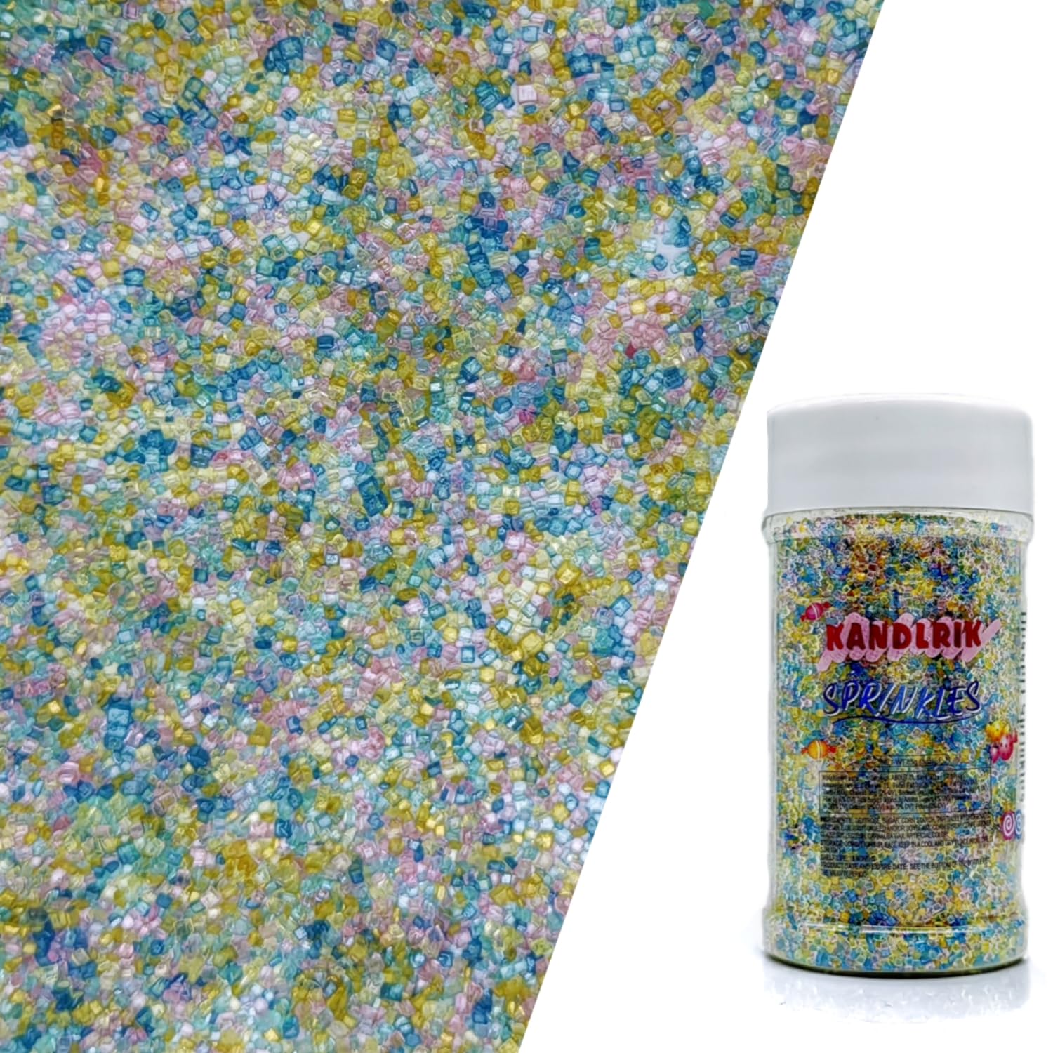 Amazon.com: Edible Sanding Sugar Sprinkles for Cookie Decorating, Sugar ...