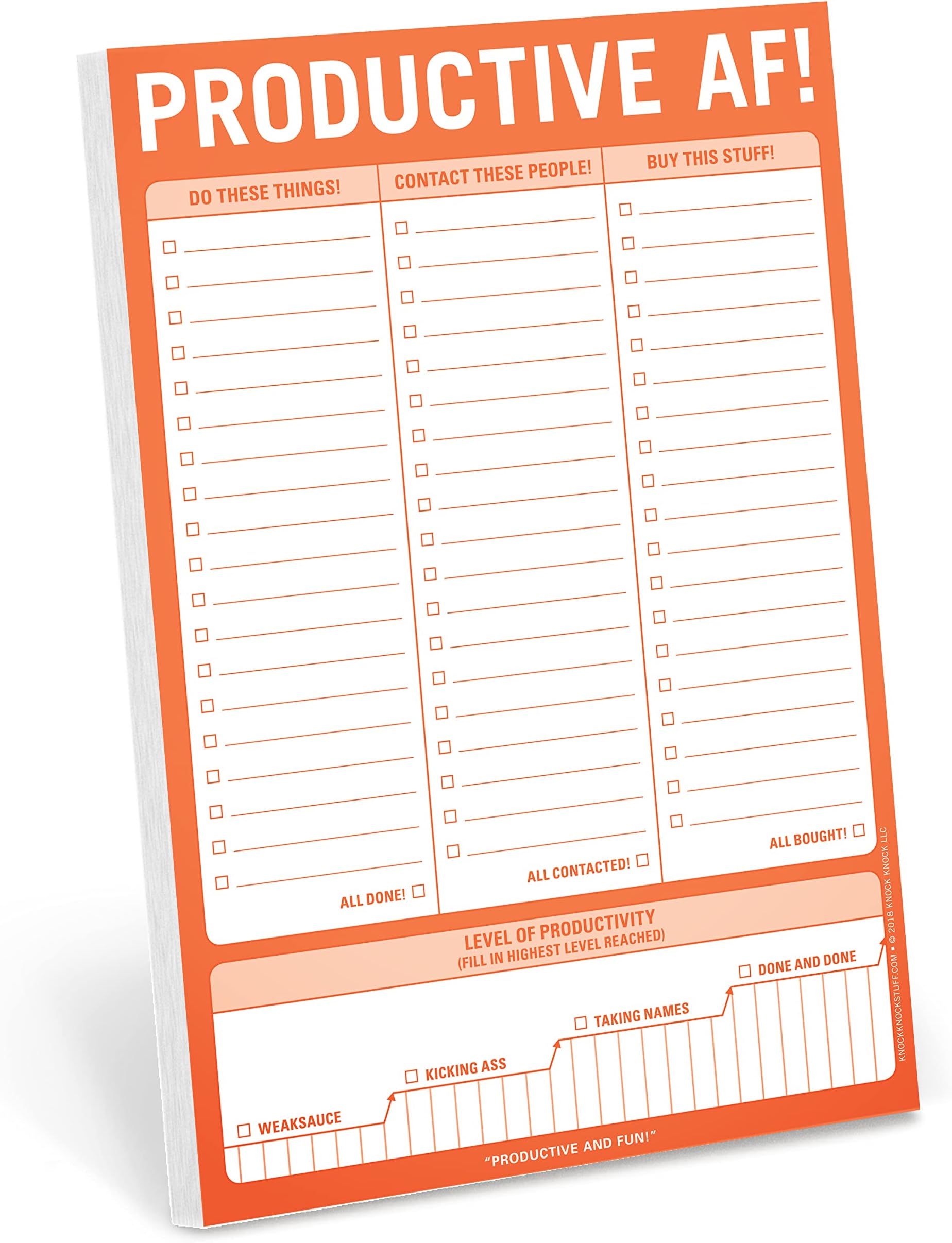 Amazon.com : Knock Knock Today's The Day Pad, To Do List Note Pad, 6 x ...