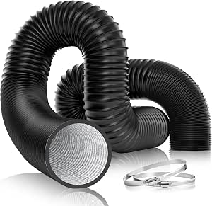 VIVOSUN 4'' Flexible Aluminum Duct, 25 FT Long Heavy-Duty Multi-Layer ...