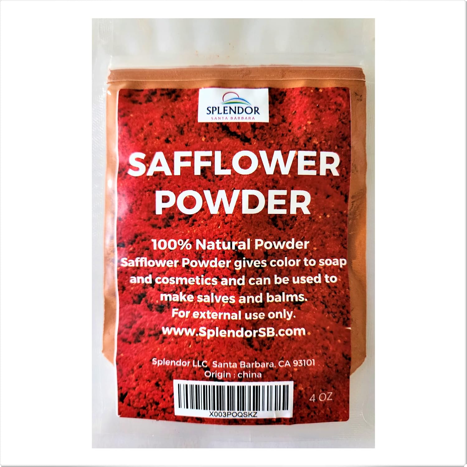 Amazon.com: Splendor Safflower Powder (Carthamus Tinctorius) (4oz ...