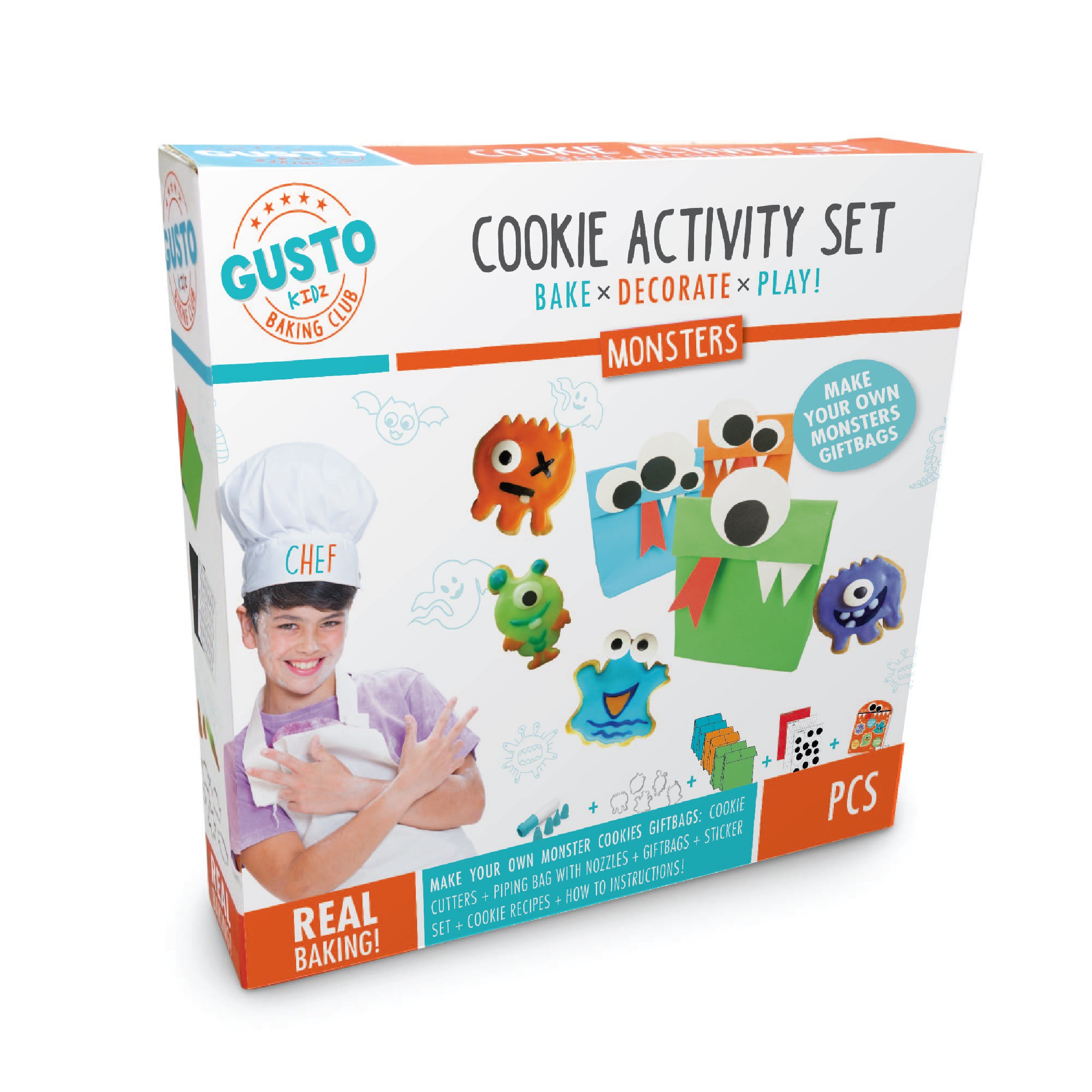 Snapklik.com : Gusto Monsters Cookie Activity Set - Bake