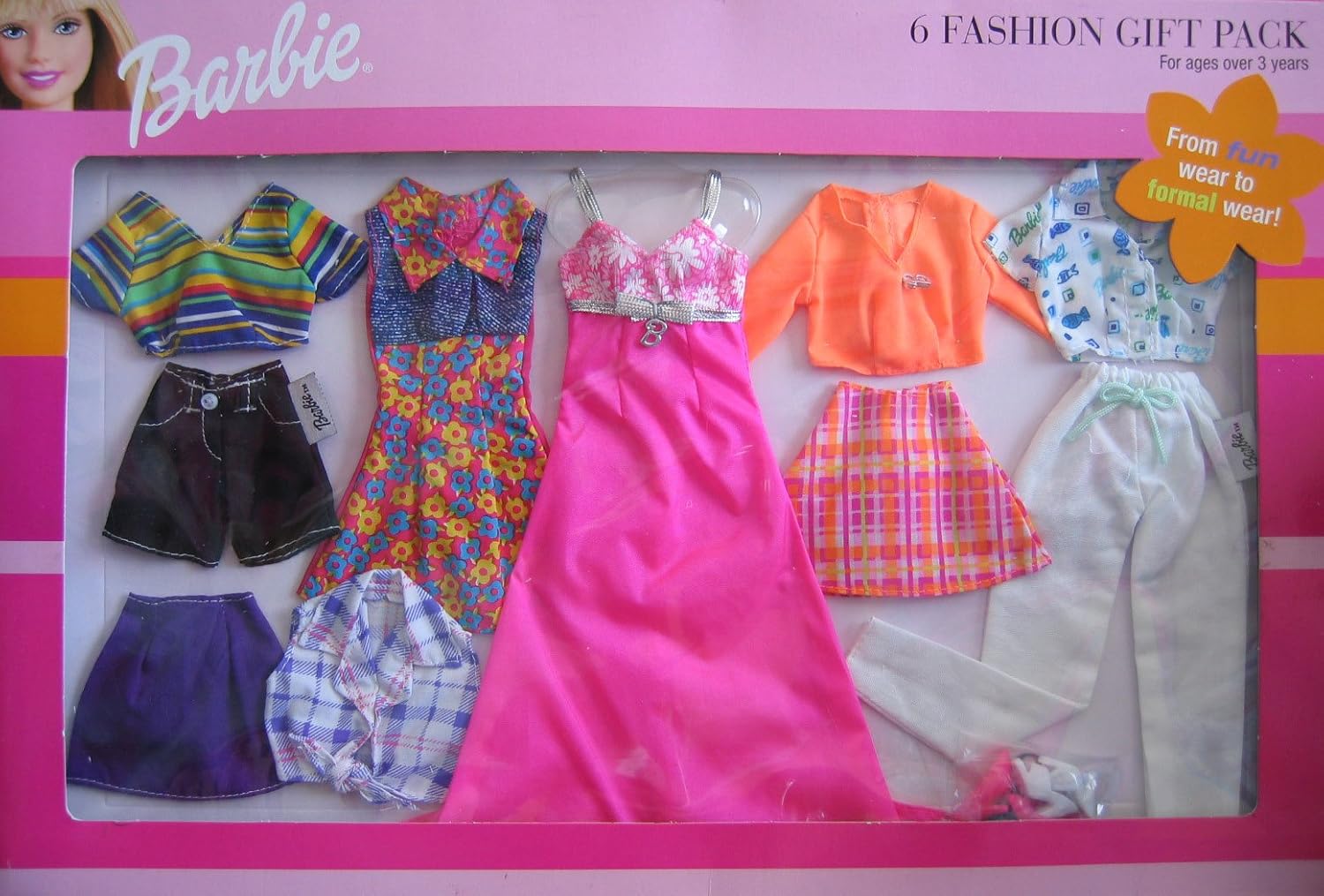 Amazon.com: Barbie 6 Fashion Gift Pack - From Fun Wear to Formal Wear ...