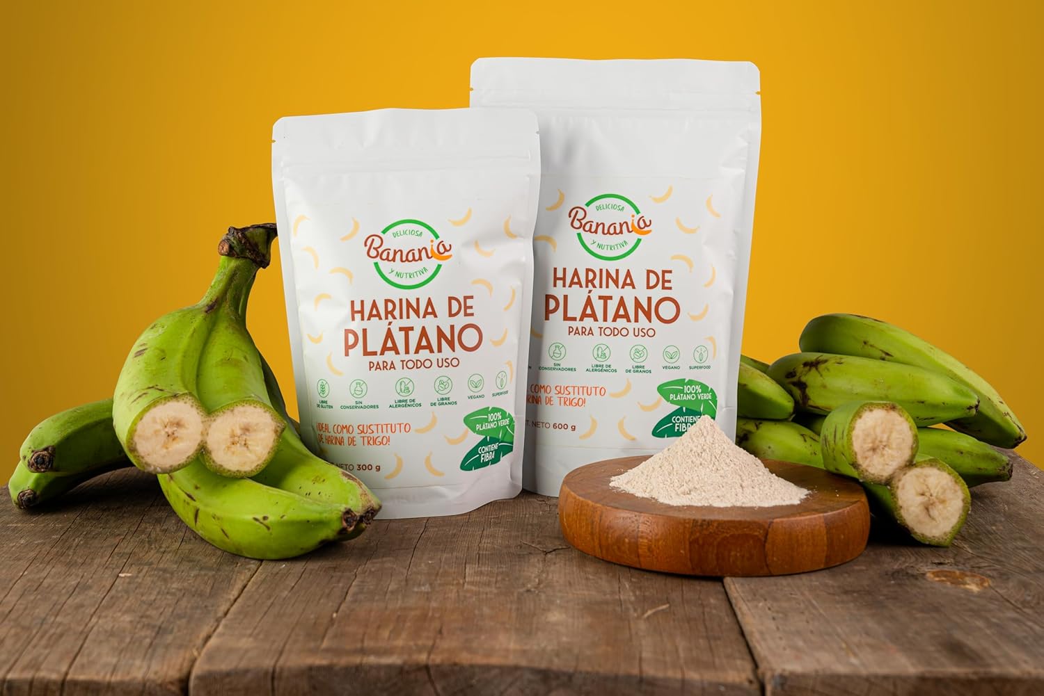 Harina de plátano verde para todo uso (300) : Amazon.com.mx: Alimentos y Bebidas