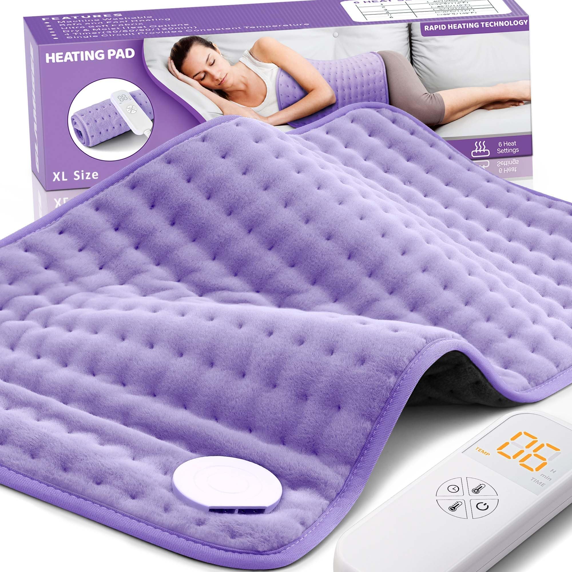 Amazon.com: Electric Heating Pads,Heating Pads for Back,Shoulder,Hot Pad for Neck and Arms ...