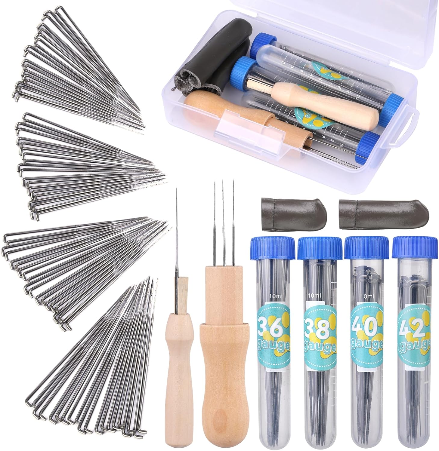 Amazon.com: 82PCS Needle Felting Tools, Needle Felting Needles, 4 Sizes ...