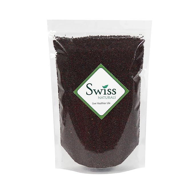 Swiss Naturals Black Mustard Seeds Small | Sarso Seed | Whole Rai Black ...