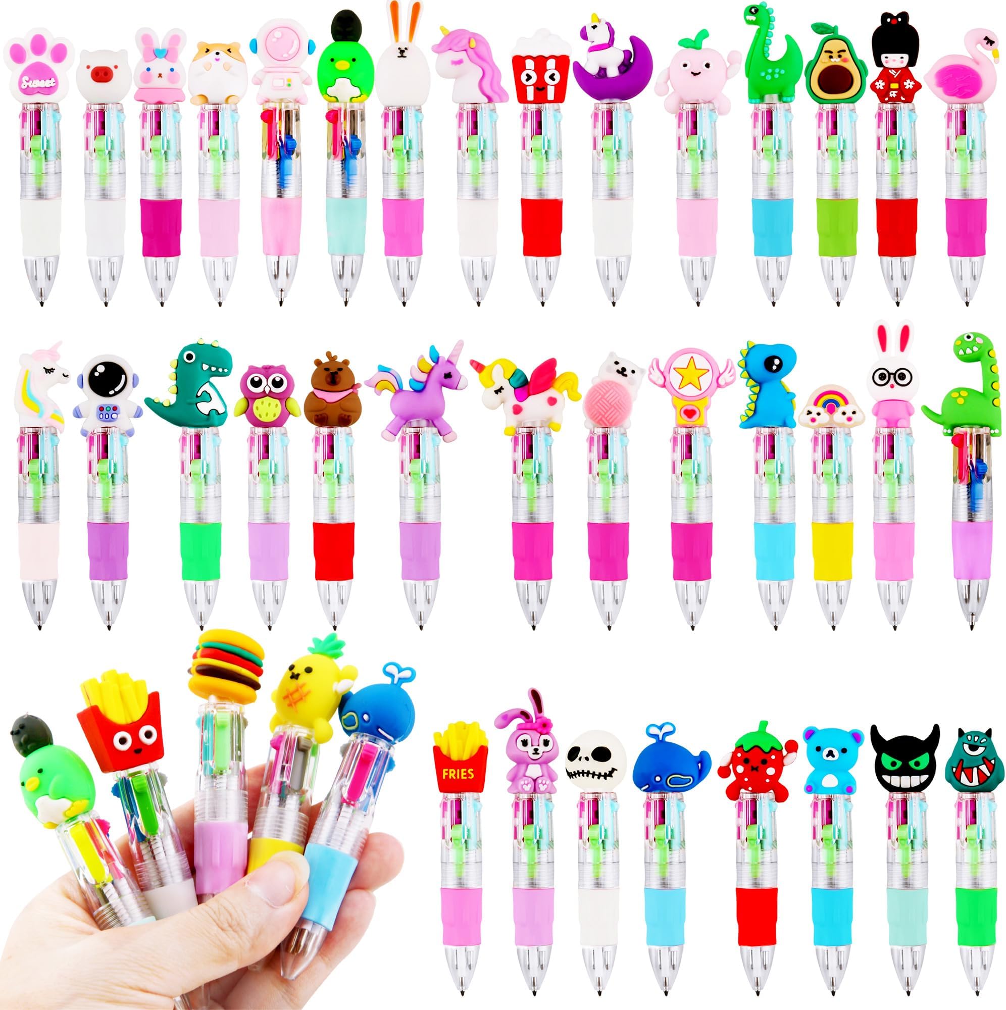 Amazon.com : HNSYYF Multicolor Pen in One - 4-in-1 Cute Pens for Kids ...