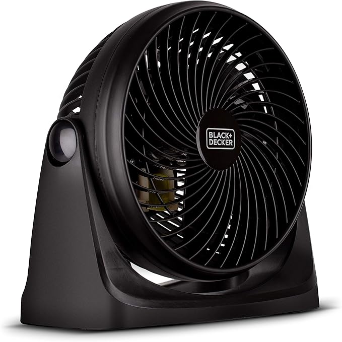 Amazon.com: BLACK+DECKER Turbo Desk Fan – Electric Portable 7 Inch ...