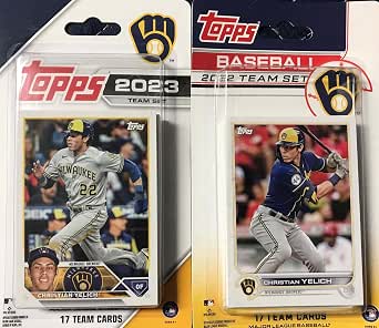 Amazon.com: Milwaukee Brewers Topps Factory Sealed Team Set GIFT LOT ...