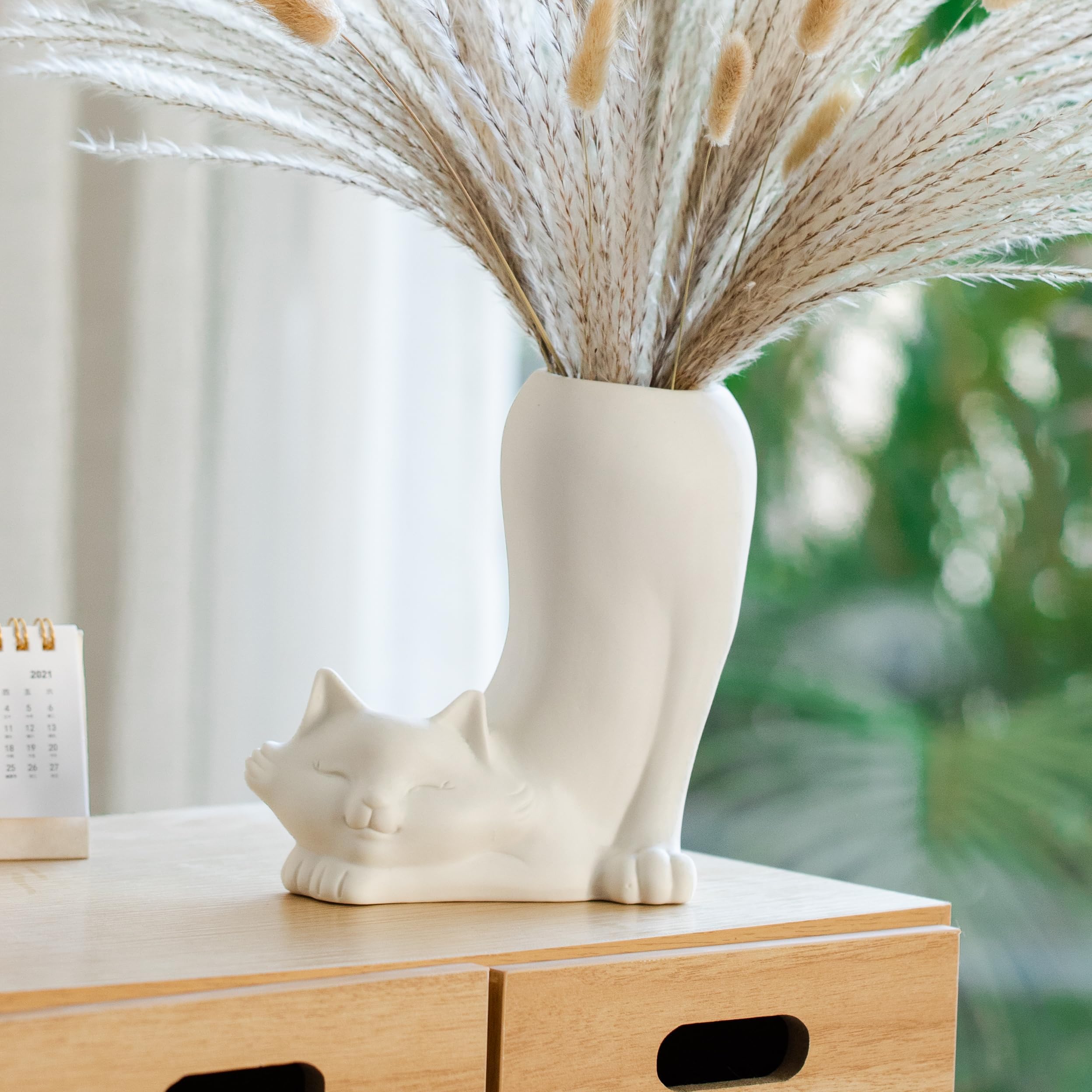 Amazon.com: COTYNI Ceramic Vase with Attitude, Unique Flower Vase for ...