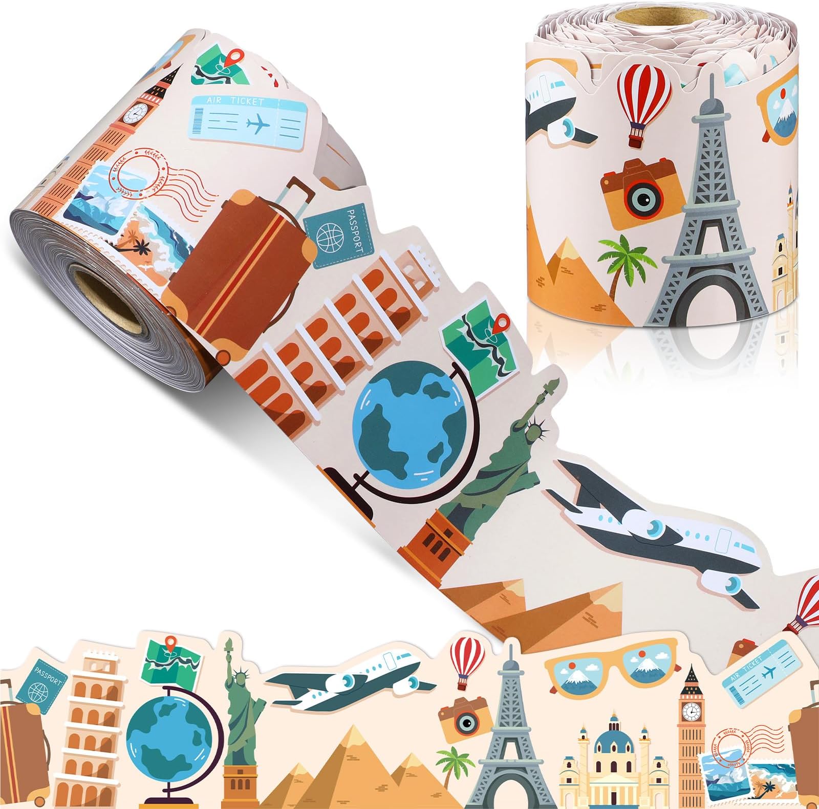 Amazon.com : Saypacck 68.9 Feet Let's Explore World Bulletin Board ...