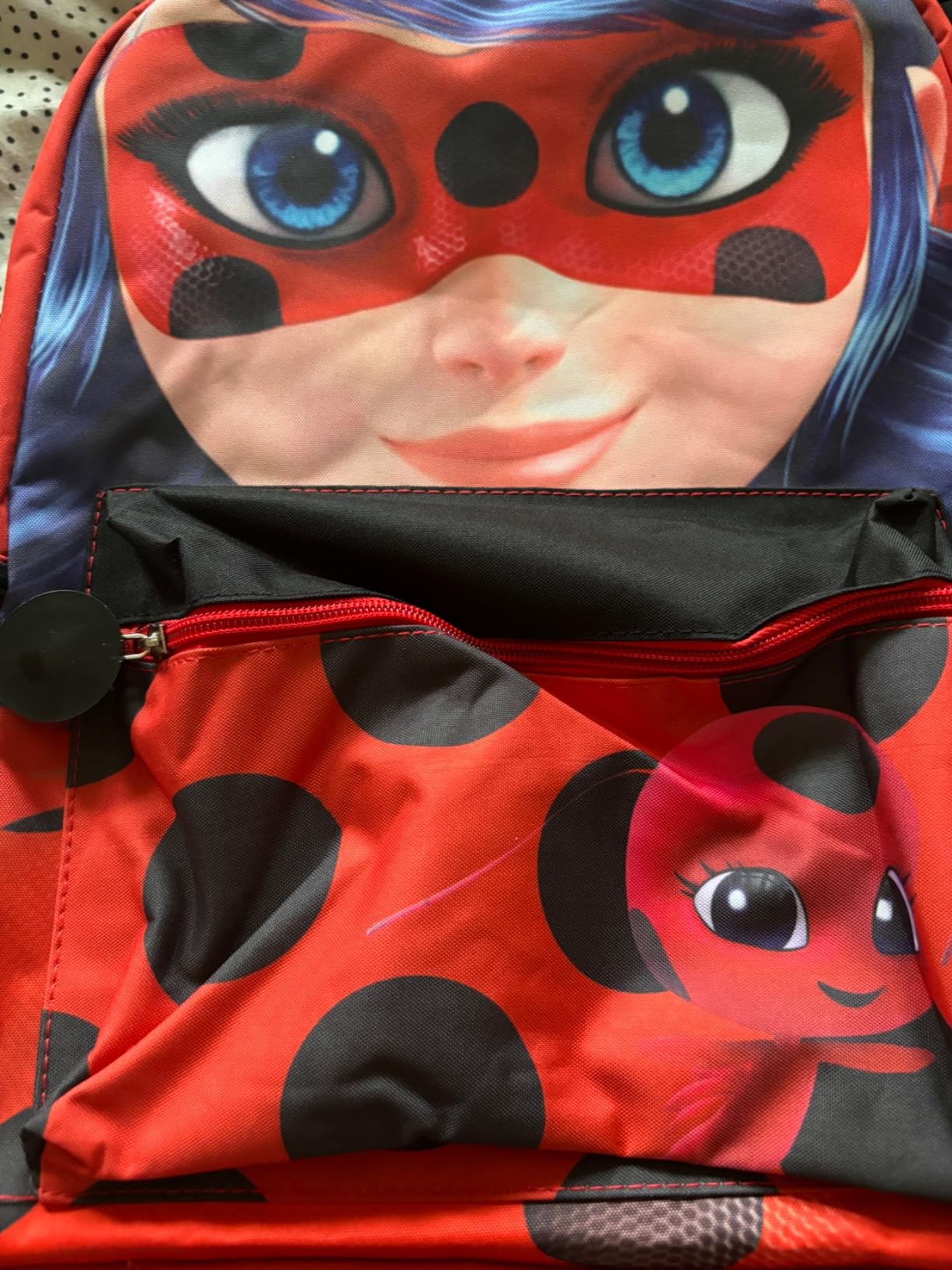 Amazon.com | Miraculous Ladybug Backpack for Girls, 16 inch, Red | Kids ...