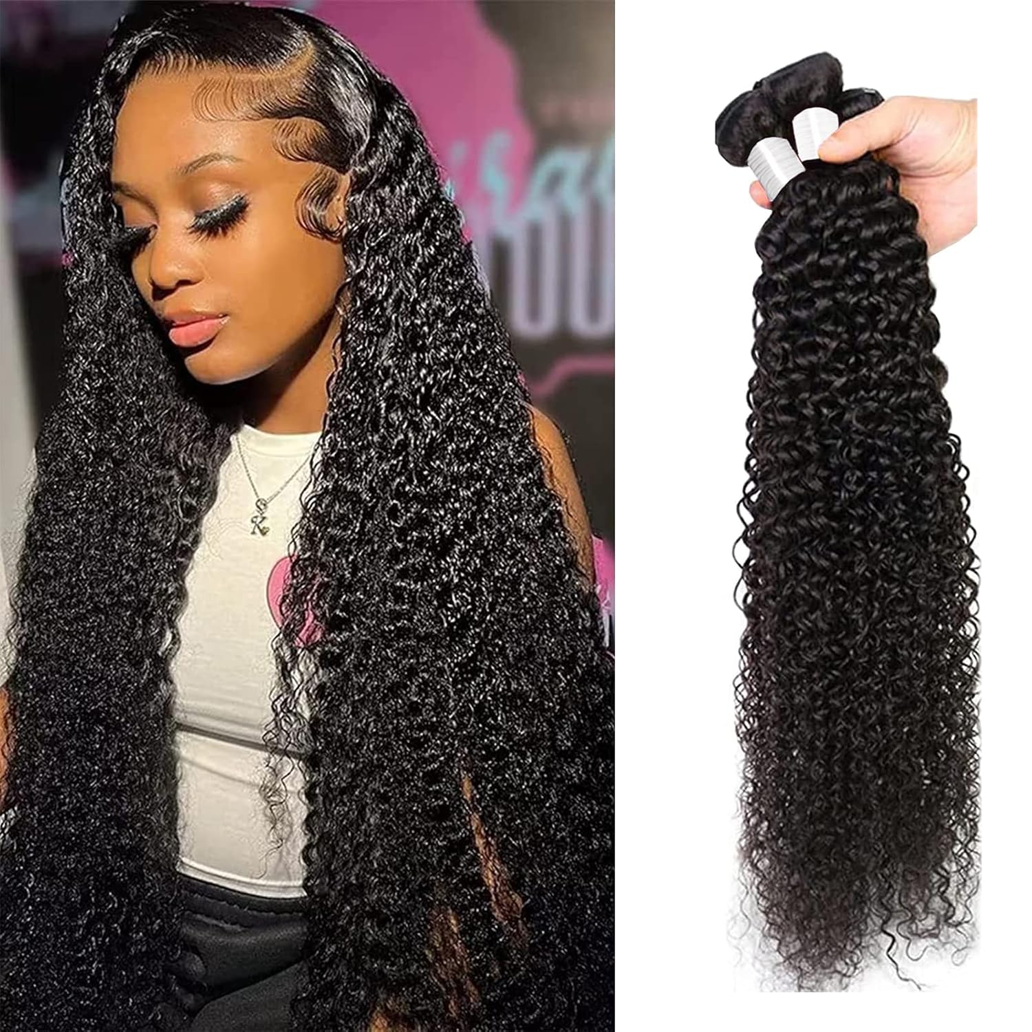 Amazon.com : Water Wave 3 Bundles Human Hair Water Wave 3 Bundles Wet ...